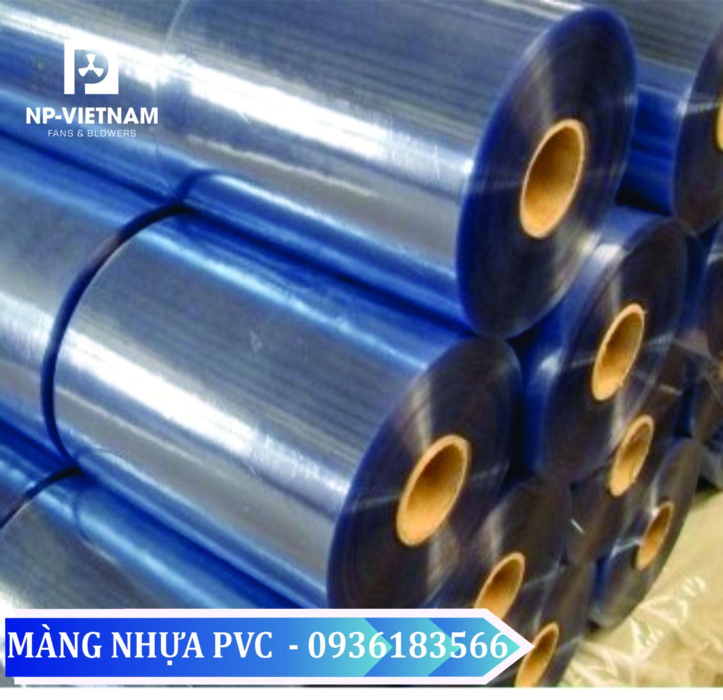 Màng nhựa PVC chắn gió tạo đối lưu trong hệ thống làm mát nhà xưởng